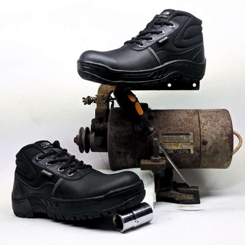 Jual Oxlay Sepatu Safety Tali Boot Pria Kekinian Cod Di Seller Axie ...