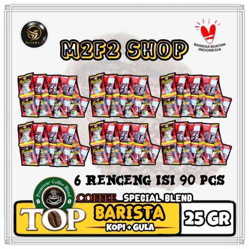 Promo Kopi TOP Coffee Barista Kopi + Gula Sachet - 25 gr (Kemasan 6 ... Promo Kopi TOP Coffee Barista Kopi + Gula Sachet - 25 gr (Kemasan 6 ...