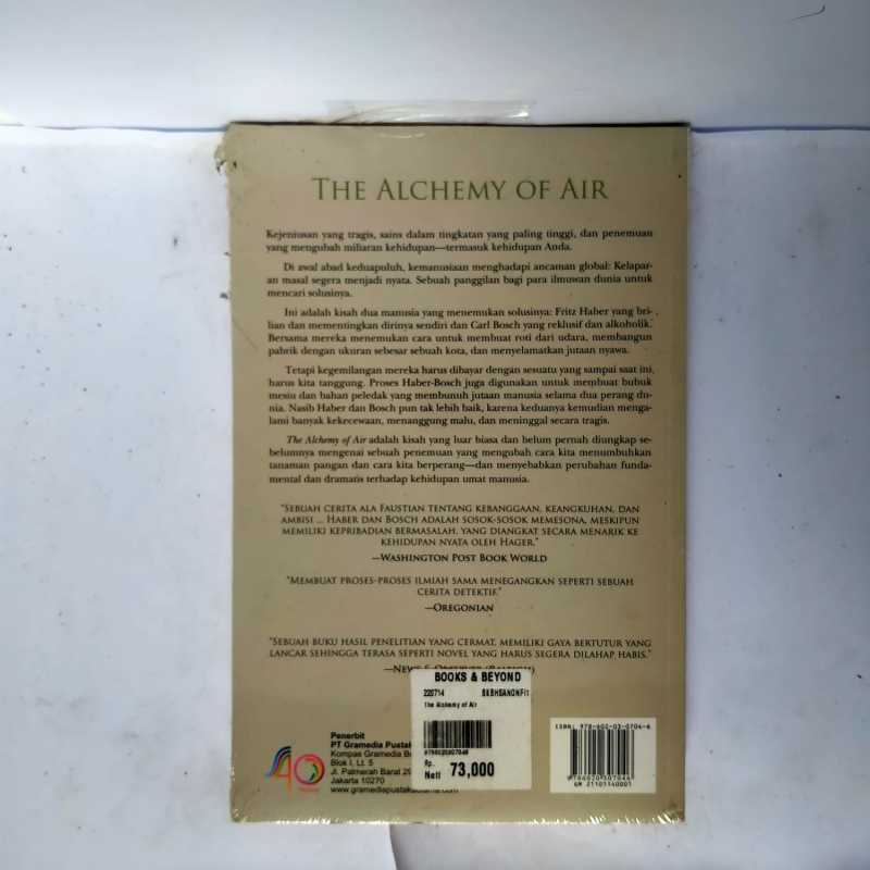 Jual The Alchemy Of Air Thomas Hager Kisah Pengusaha Sukses Ilmuwan ...