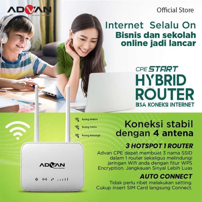 Promo Advan Cpe Modem Router Modem 4g Wifi Unlock All Operator / Advan ...