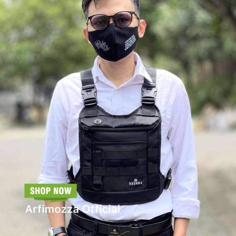 Jual Tas Dada Pria Rompi Tactical Original Neisda Black Series V1 Di ...