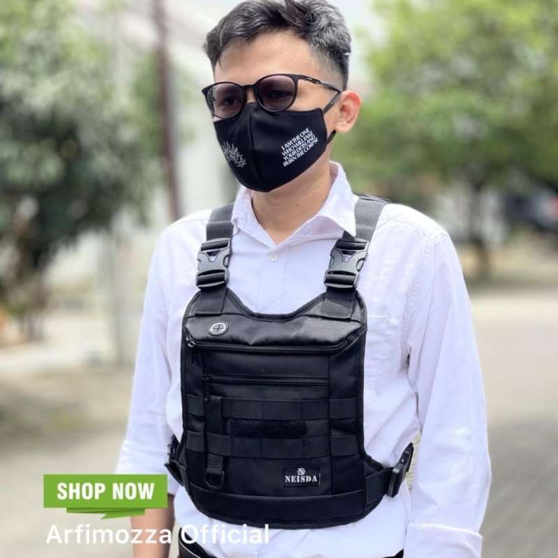Jual Tas Dada Pria Rompi Tactical Original Neisda Black Series V1 Di ...