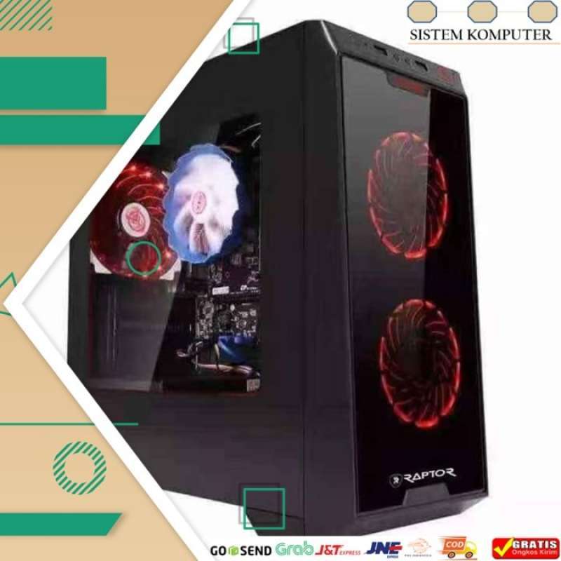 Jual Casing PC / Komputer Gaming Power Up Raptor Black Strike 1501 di ...