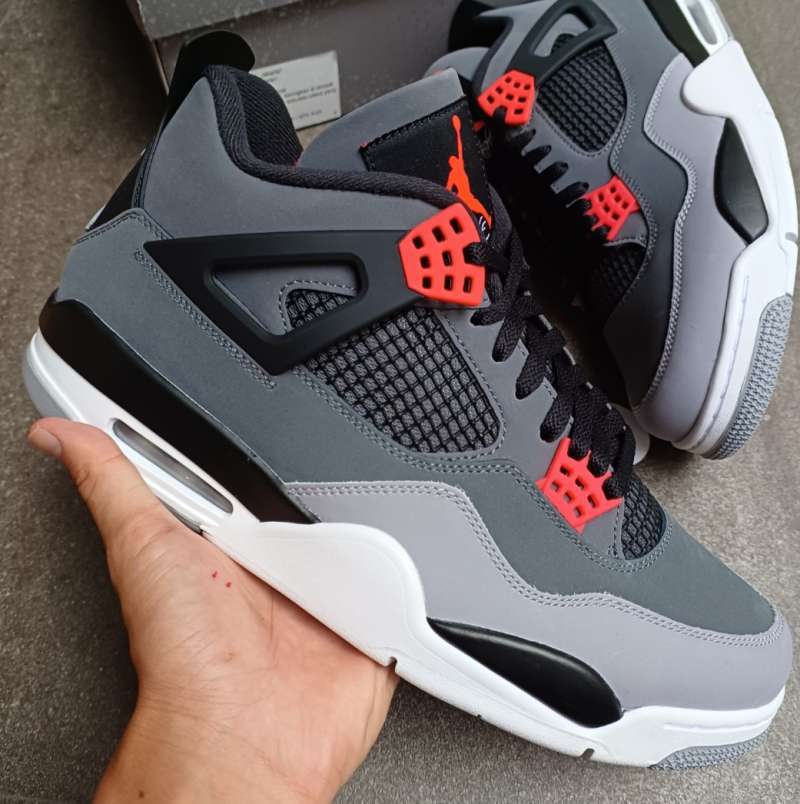Jual Air Jordan 4 Retro Infrared || Grey Black Red Di Seller Forbs ...