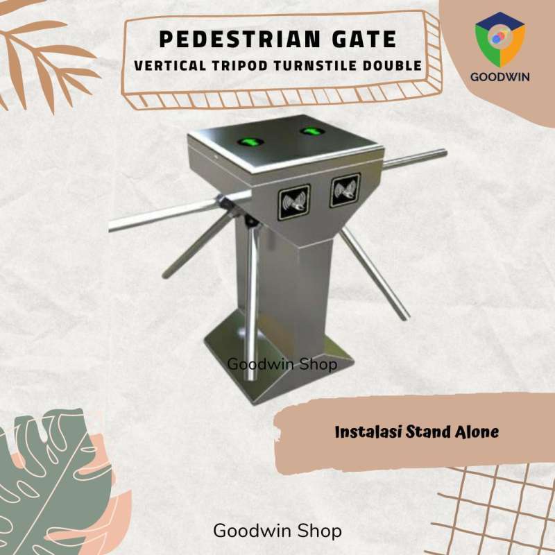 Jual Paket Vertical Tripod Double Turnstile Gate Include Pasang Stand ...