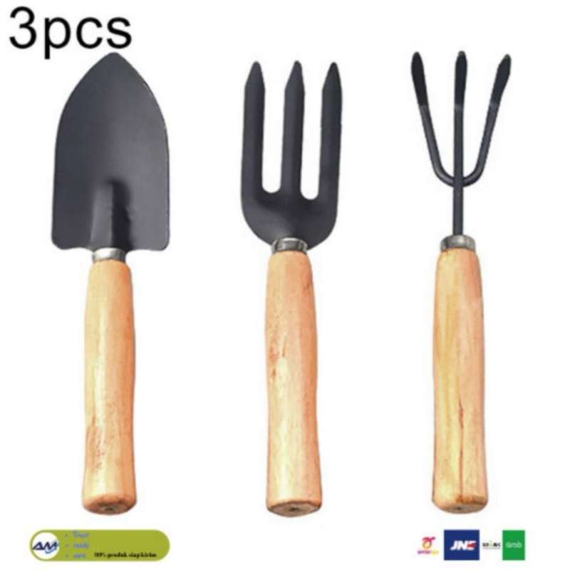 Jual GARDEN TOOLS SET 3 Pcs Taman Kebun Gali Tanah Media Tanaman di ...