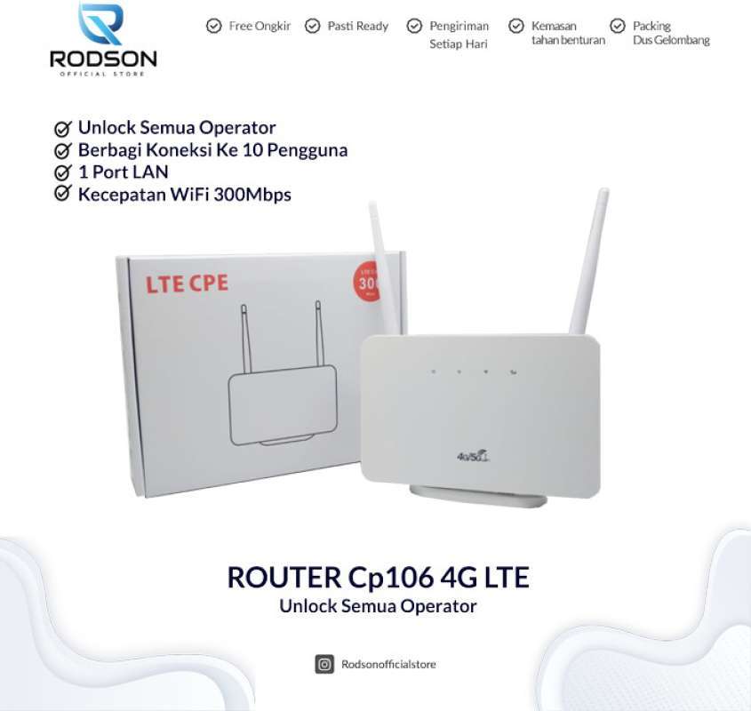Jual Modem 4g Router Lte 300mbps Unlock Semua Operator Di Seller New ...