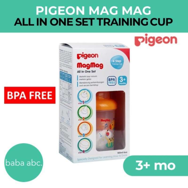 Jual Pigeon Magmag All In One Set Training Cup Gelas Bayi Mag Mag di ...