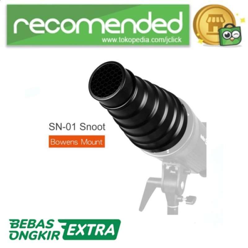 Promo Bowens Mount Conical Snoot Honeycomb for Speedlight Fotografi ...