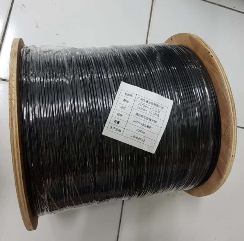 Jual Kabel Fiber Optik FTTH 1 Core / Drop Wire Core Optic 1.000 Mtr ...