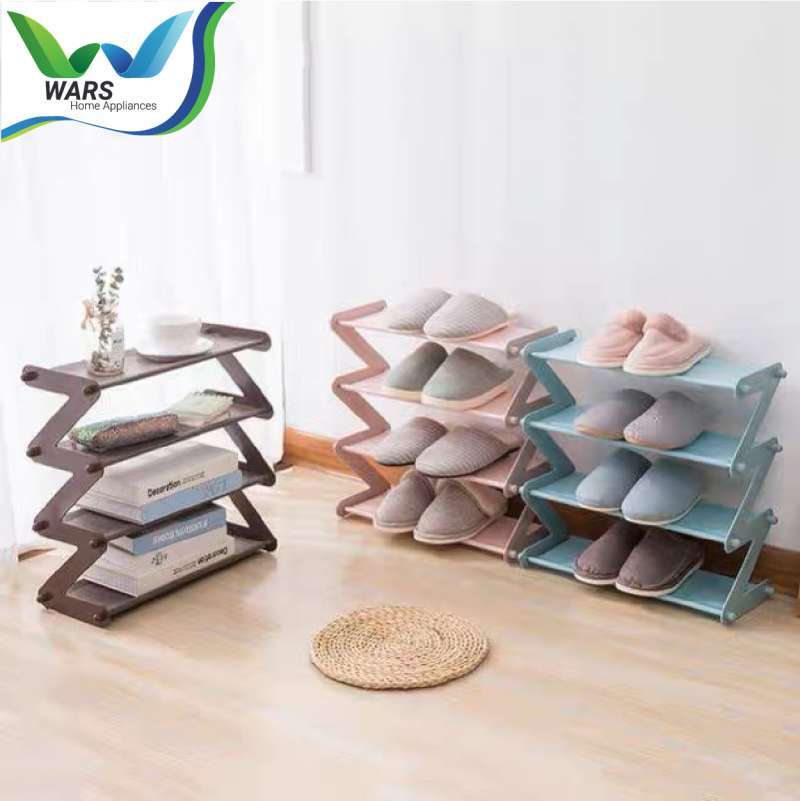 Jual Rak Sepatu Kain Z Shape 4 Susun / Tingkat WARS Zig Zag Cloth Shoe ...