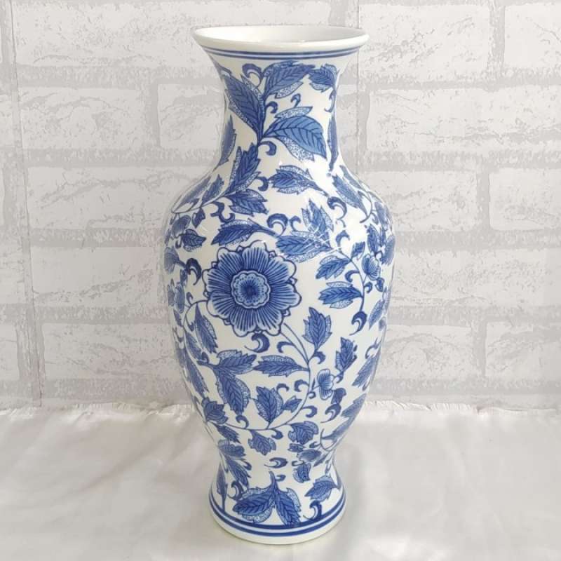 Jual Vas bunga Keramik ukuran tinggi 33cm di Seller Monero Store ...