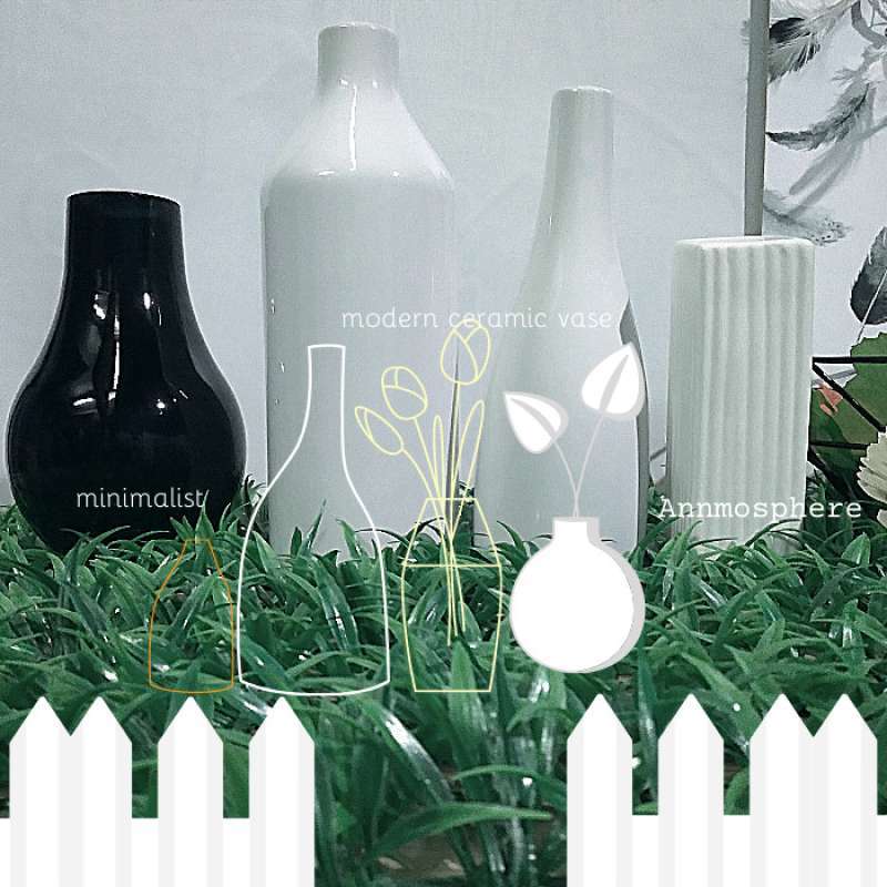 Jual Vas bunga minimalis keramik, modern minimalist ceramic vases di ...