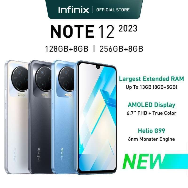 Jual INFINIX NOTE 12 2023 8/256 RAM 8GB ROM 256GB GARANSI RESMI di ...