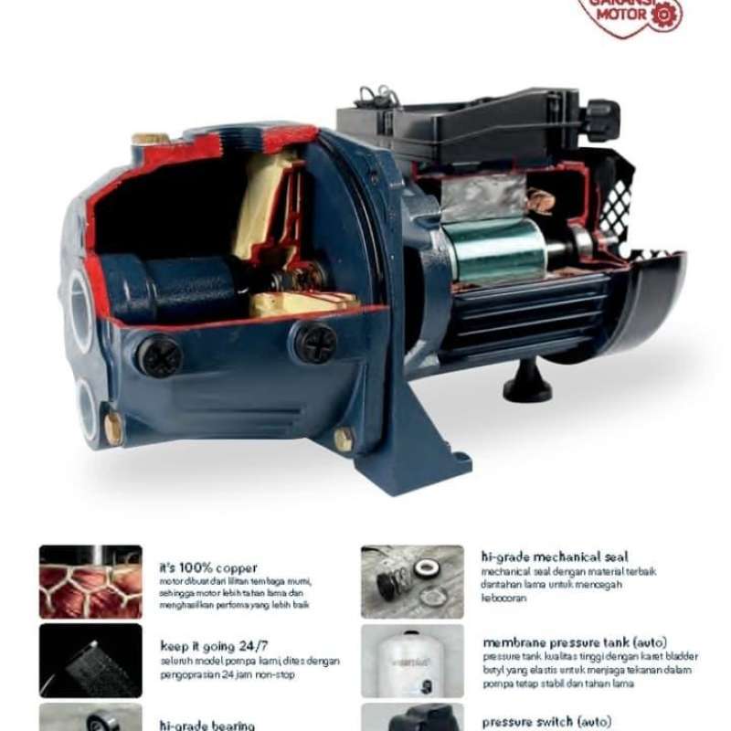 Jual Mesin Pompa Air Jet Pump Automatic Waterplus Jt 288 Pa Tanpa ...