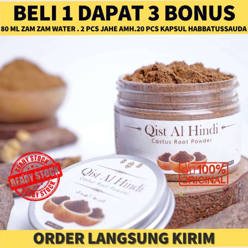 Promo Qisthul Hindi Herbal Bubuk Qusthul Hindi Serbuk Qist Alhindi 100 ...