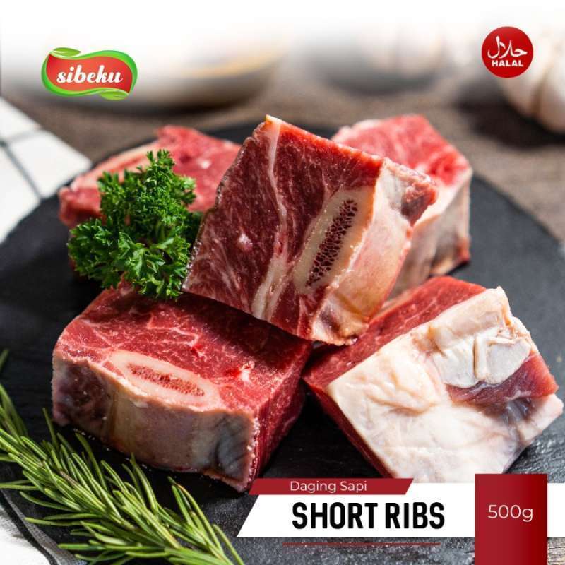 Promo Sibeku Daging Iga Sapi Short Ribs Halal 500 Gram Frozen Food