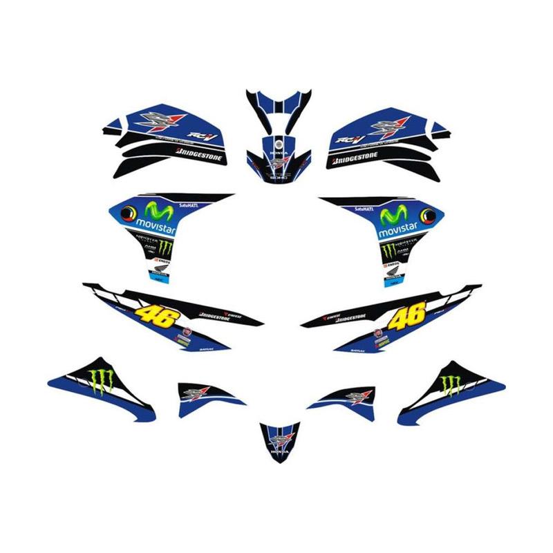 Jual Master Decal Modif Stiker Motor for Honda Cs1 Movistar di Seller ...