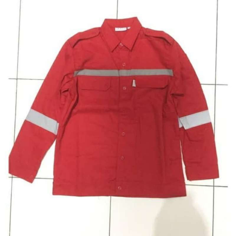 Jual wearpack/safety model terusan lengan panjang merah di Seller ...