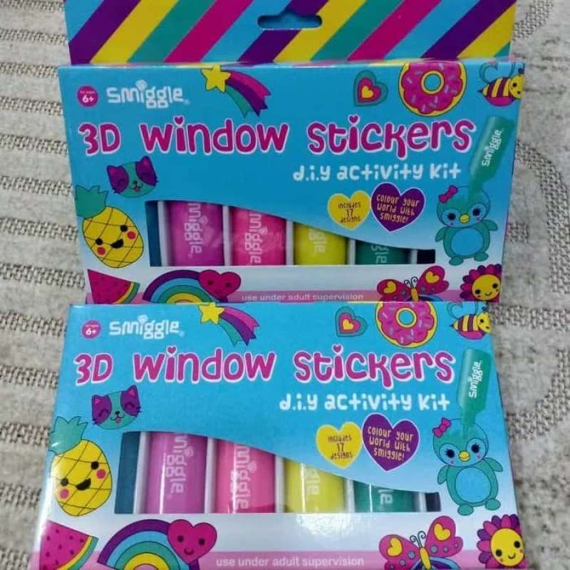 Promo Smiggle Diy Kit 3D Window Sticker Diskon 17% di Seller Mahanani ...