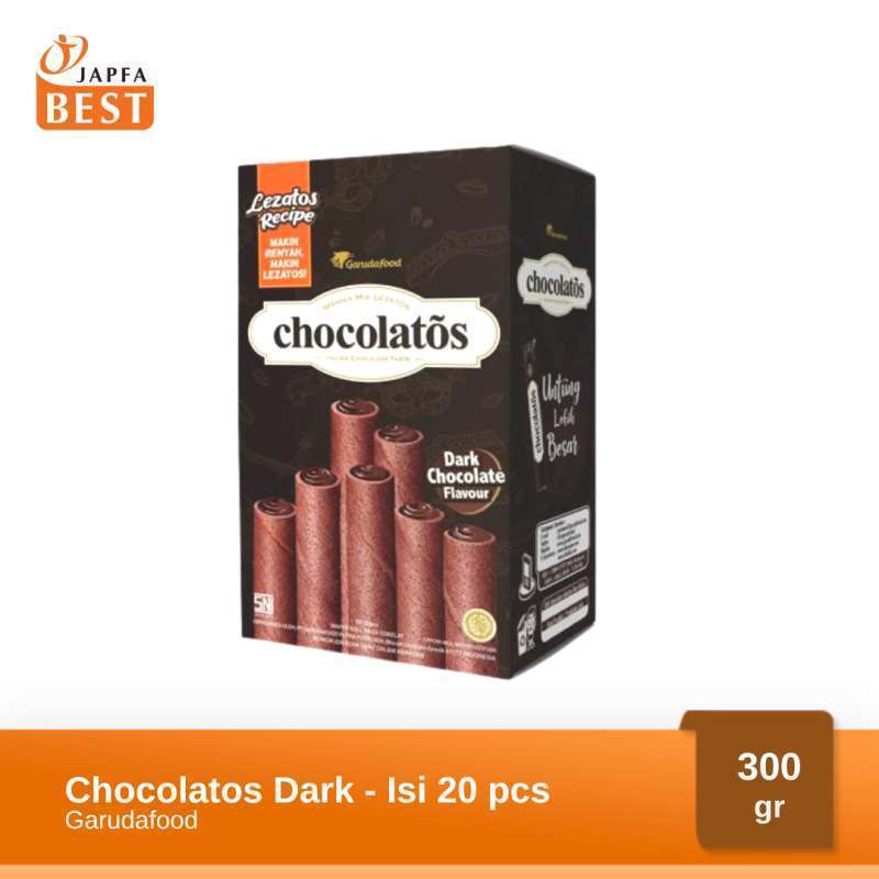 Promo Wafer Roll Dark Coklat Gery Chocolatos - 1 box (isi 20pcs) Diskon ...
