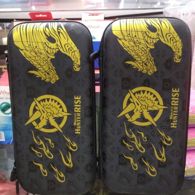 Promo Nintendo Switch V1 V2 Oled Monster Hunter Rise Pouch Bag Carrying ...