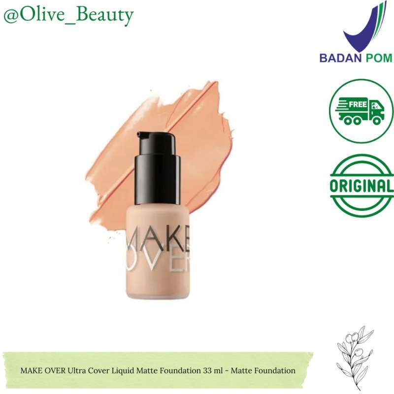 Jual Make Over Ultra Cover Liquid Matte Foundation 33 Ml - Matte ...