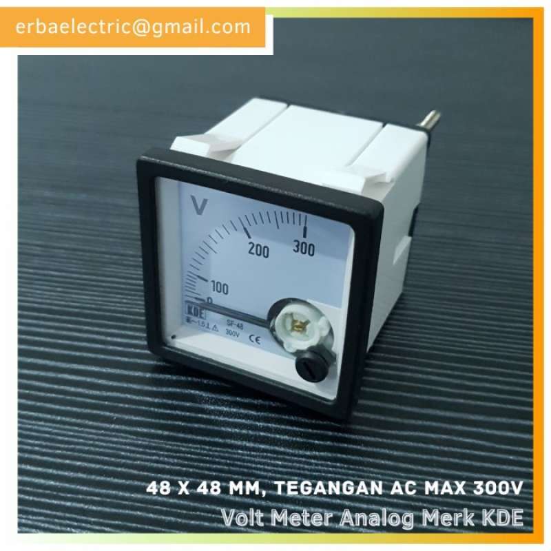 Promo Volt Meter Panel Meter Analog Panelmeter Sf-48 300V Pengukur ...