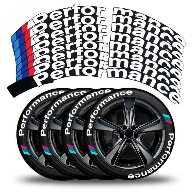 Jual 3D Huruf BMW Kinerja Stiker Ban 15.88Cm Huruf Logo Roda Stiker ...