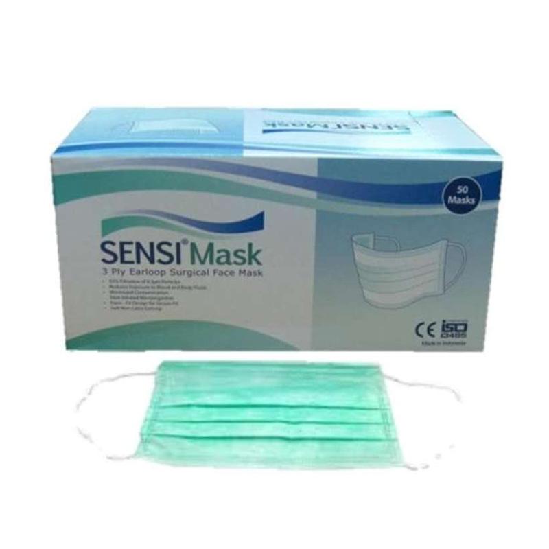 Jual Sensi 3 Ply EarLoop Surgical Face Mask Masker di Seller Daily ...