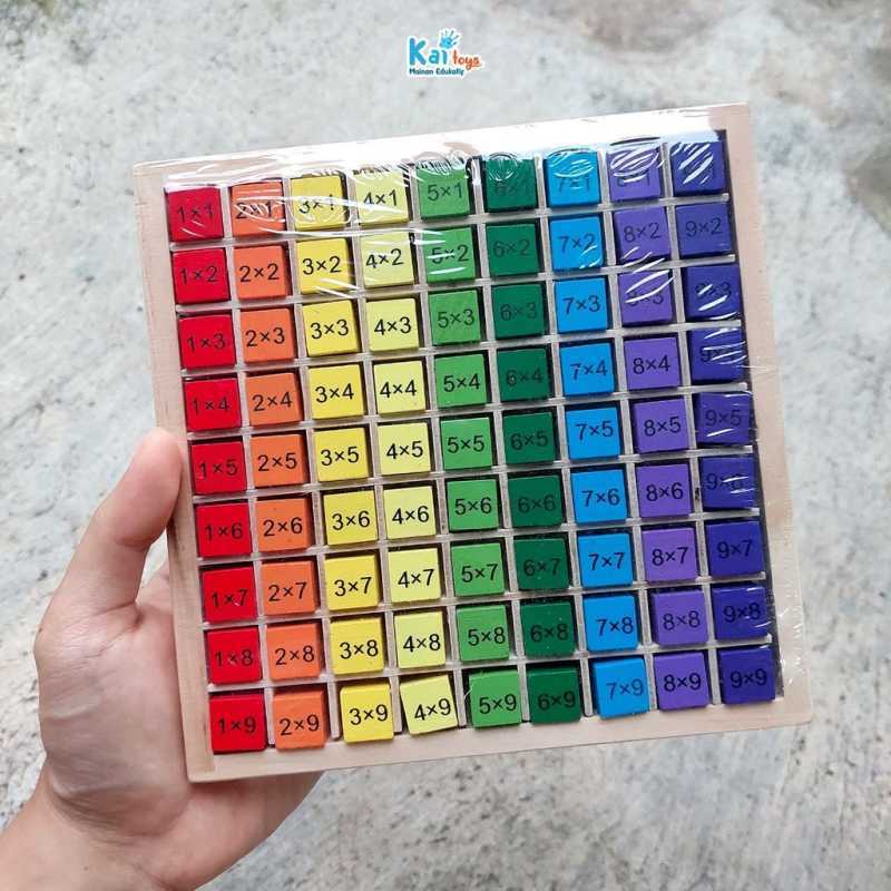 Jual Multiplication Board Tabel Perkalian Kayu / Mainan Edukasi ...