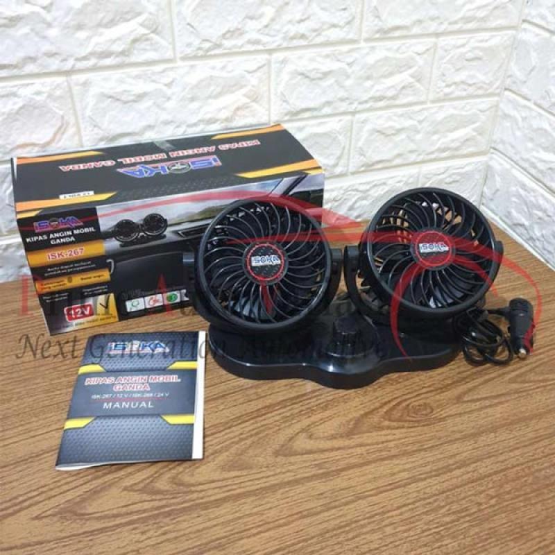 Jual Isoka Kipas Angin Mobil Double Fan Blower [12 Volt] Di Seller ...