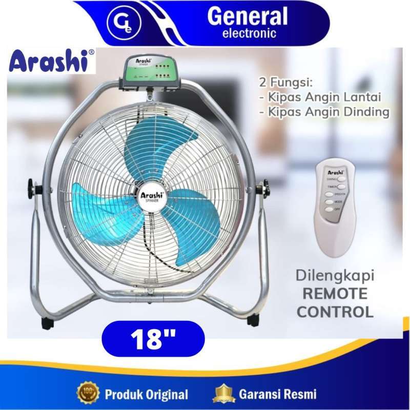 Jual Kipas Angin Meja Arashi Spinner Swing 18 Kipas Angin Besi Duduk ...