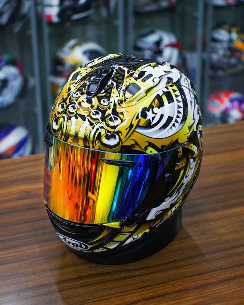 Jual ARAI RX-7X LION GOLD LIMITED EDITION RX7X ORIGINAL FULL FACE HELM ...