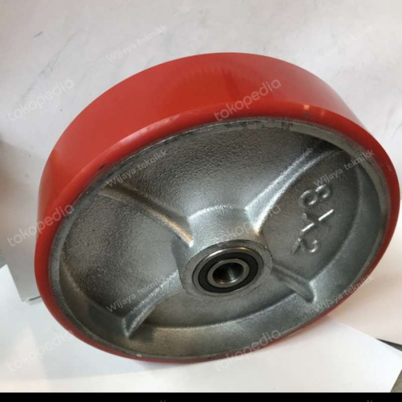 Promo Roda Pu Heavy Duty Onley Wheel 8 Inch Diameter Roda 200 Mm Lebar ...