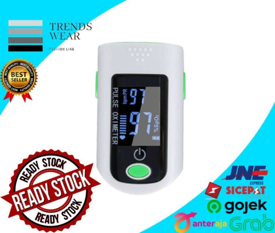 Promo fingertip pulse oxymeter oximeter oksimeter alat ukur Saturasi ...