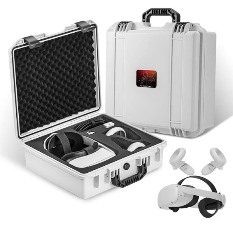 Jual DEVASO Portable Hard Shell Travel Carrying Case for Oculus Quest 2 ...