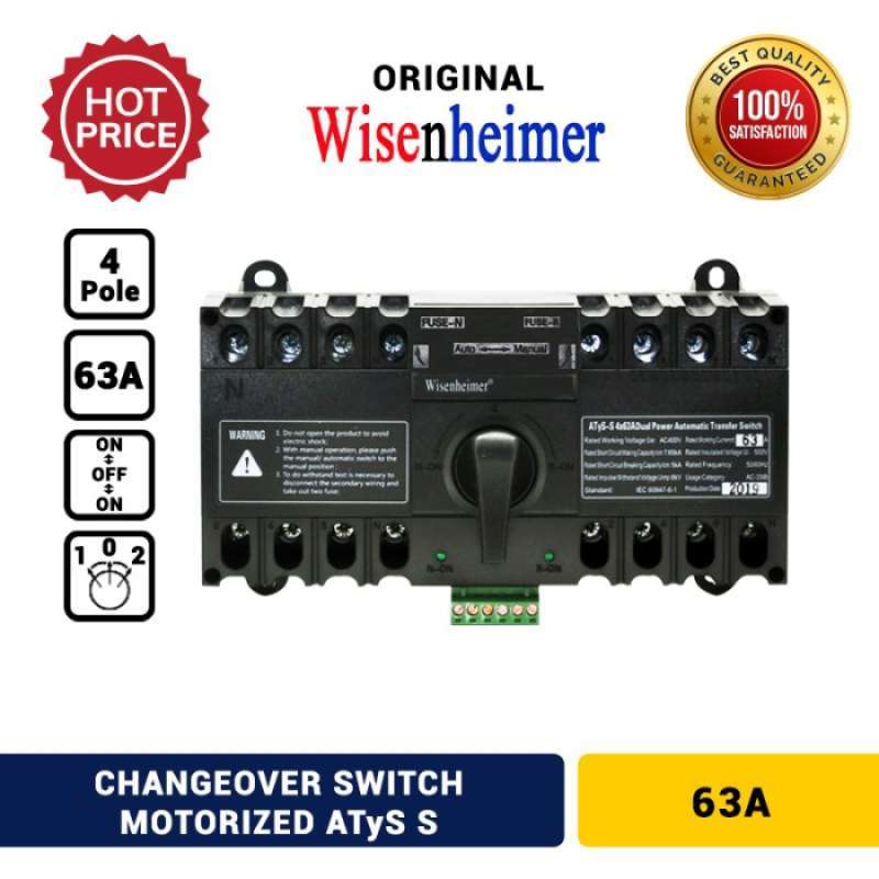 Jual Change Over Switch 4P 63A Motorized Atys Ohm Saklar 63 A Wisenheimer - Multicolor di Seller ...
