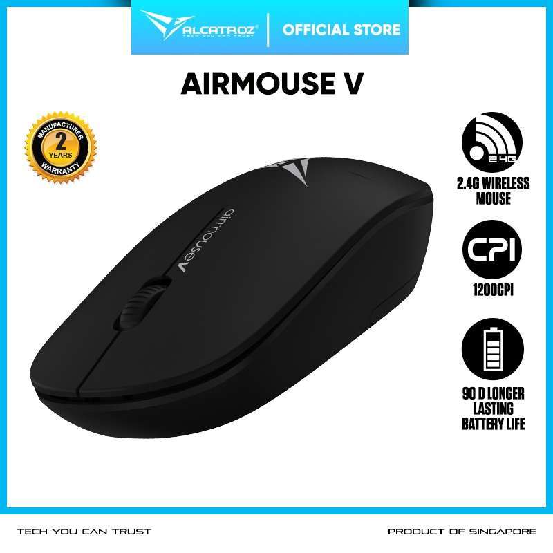 Promo Mouse Wireless Alcatroz Airmouse V | 1200 Cpi | Ergonomic Design ...