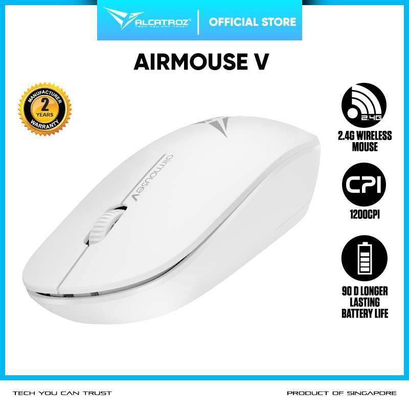 Promo Mouse Wireless Alcatroz Airmouse V | 1200 Cpi | Ergonomic Design ...
