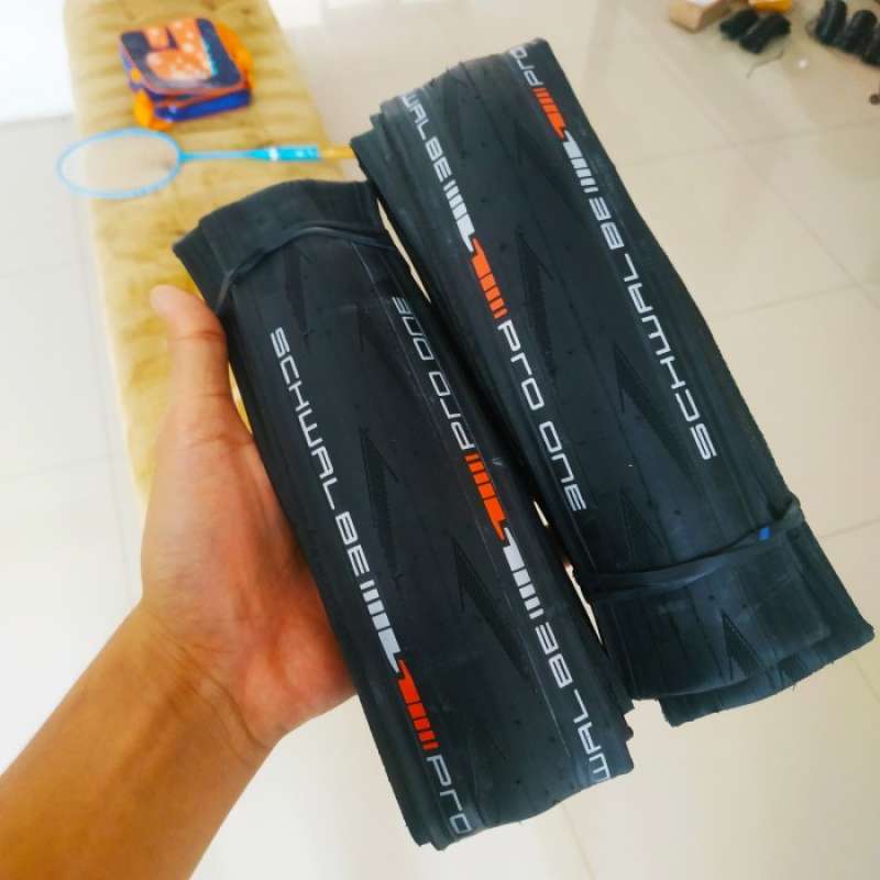 Jual Ban Luar Roadbike Schwalbe Pro One Black 700x25c 700c not conti gp5000 di Seller Relentless ...