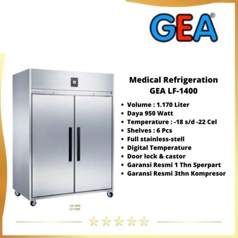 Jual GEA Medical Refrigeration LF-1400 / LF1400 Lab Refrigerator ...