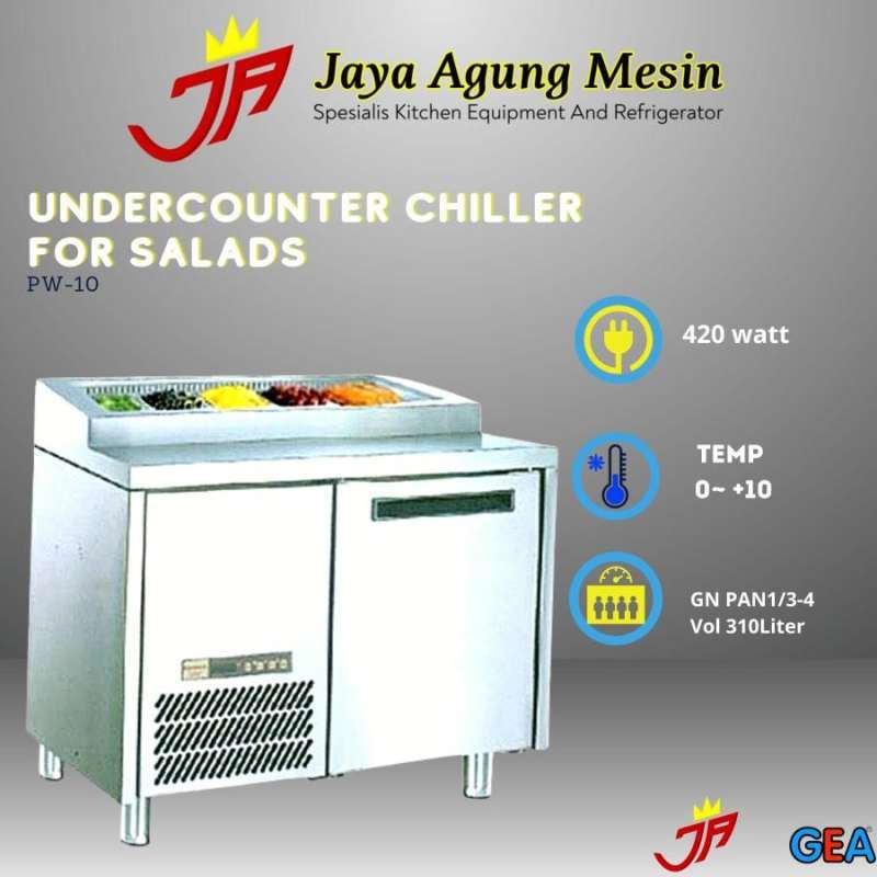 Jual Undercounter Chiller For Salad & Pizza Gea Pw-10/under Counter ...