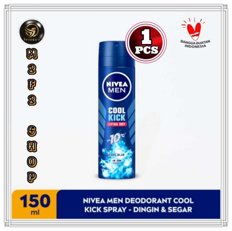 Jual NIVEA Men Deodorant Cool Kick Spray | Cool Blue 150 ml (Harga ...