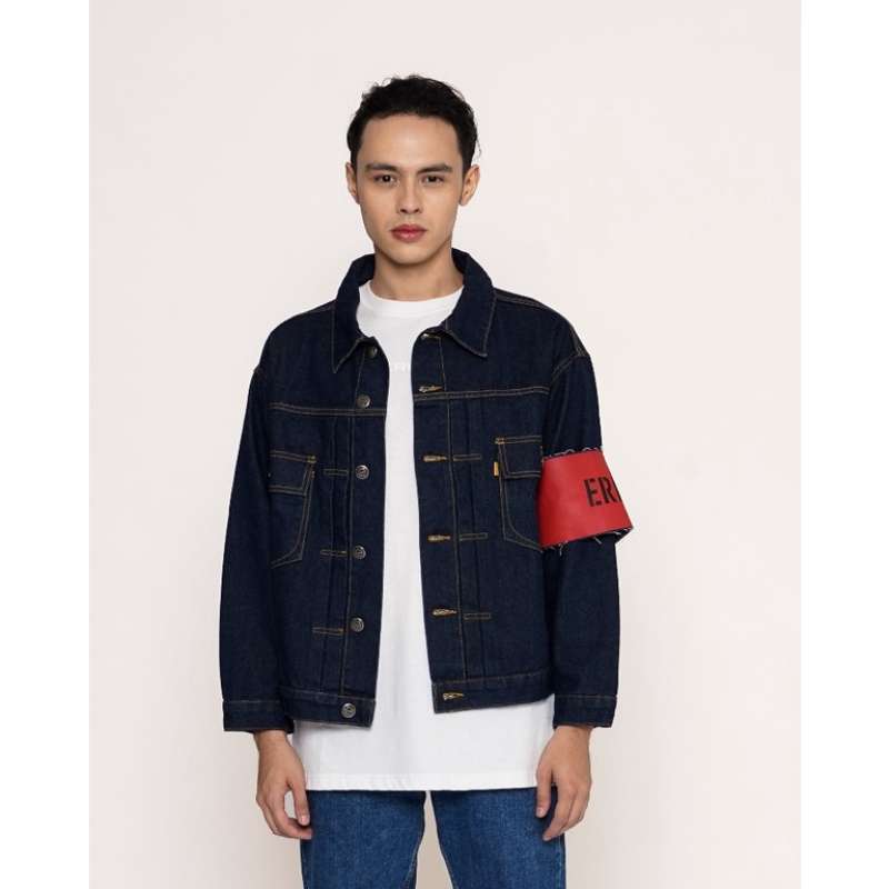 Promo Erigo Denim Jacket Pocket Croix Mud Blue - L Diskon 76% Di Seller ...