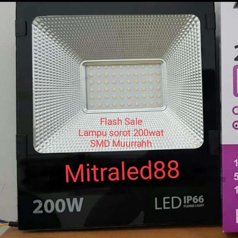 Jual Lampu Sorot Led/tembak Taman Floodlight Smd 200w/200wat 200 W Di Seller Gudang Lampu ...