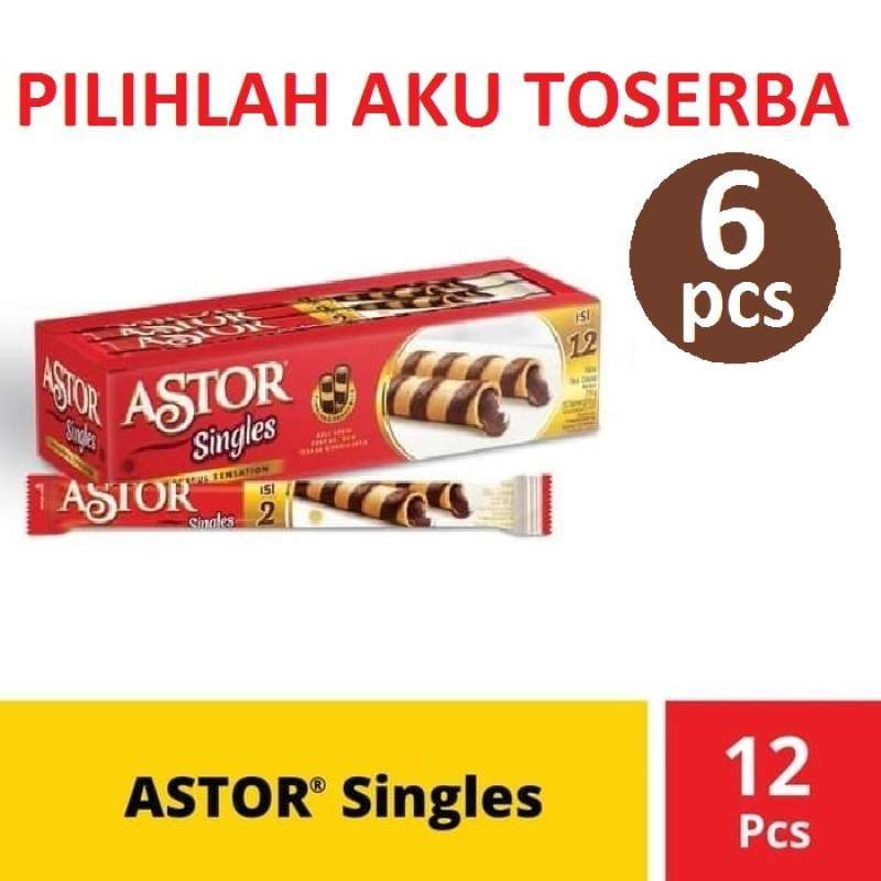 Promo ASTOR Singles, 1 box isi 12 pcs (HARGA PAKET ISI 6 BOX) Diskon 19 ...