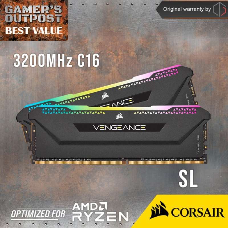Jual Corsair RAM Vengeance RGB PRO SL 16GB 2x8GB 3200MHz ...
