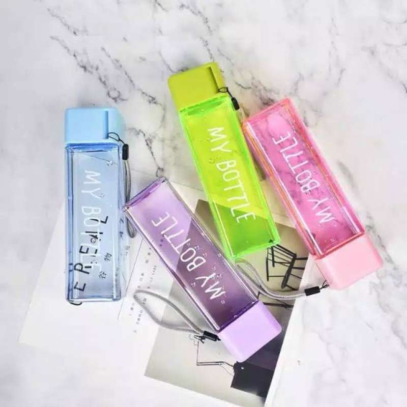 Promo MY BOTTLE BENING WARNA SEGI ATAU PETAK ATAU BOTOL MINUM KOTAK 500 ...