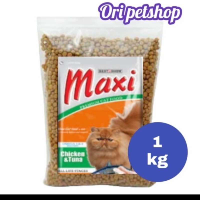 Promo GRAB - MAXI CAT FOOD CHICKEN DAN TUNA 5KG REPACK Diskon 28% di ...